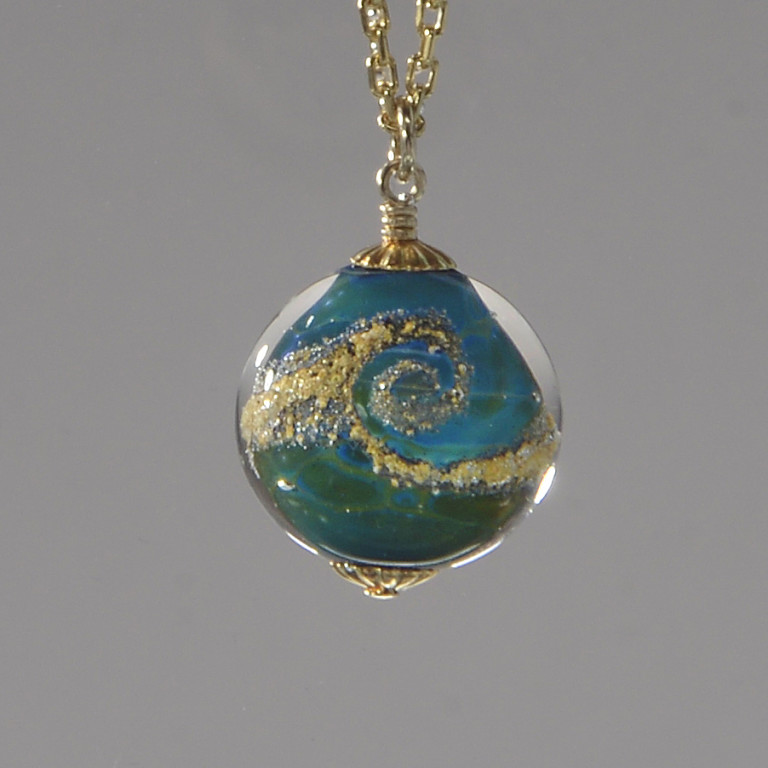 Gold Fill Memorial Ash Bead – Round – Ash Beads