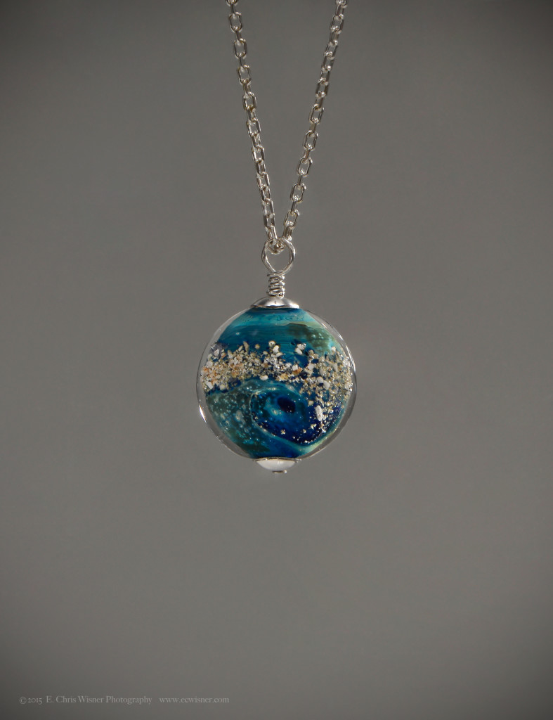 Sterling Silver Memorial Ash Bead – “Lentil” Bead – Ash Beads